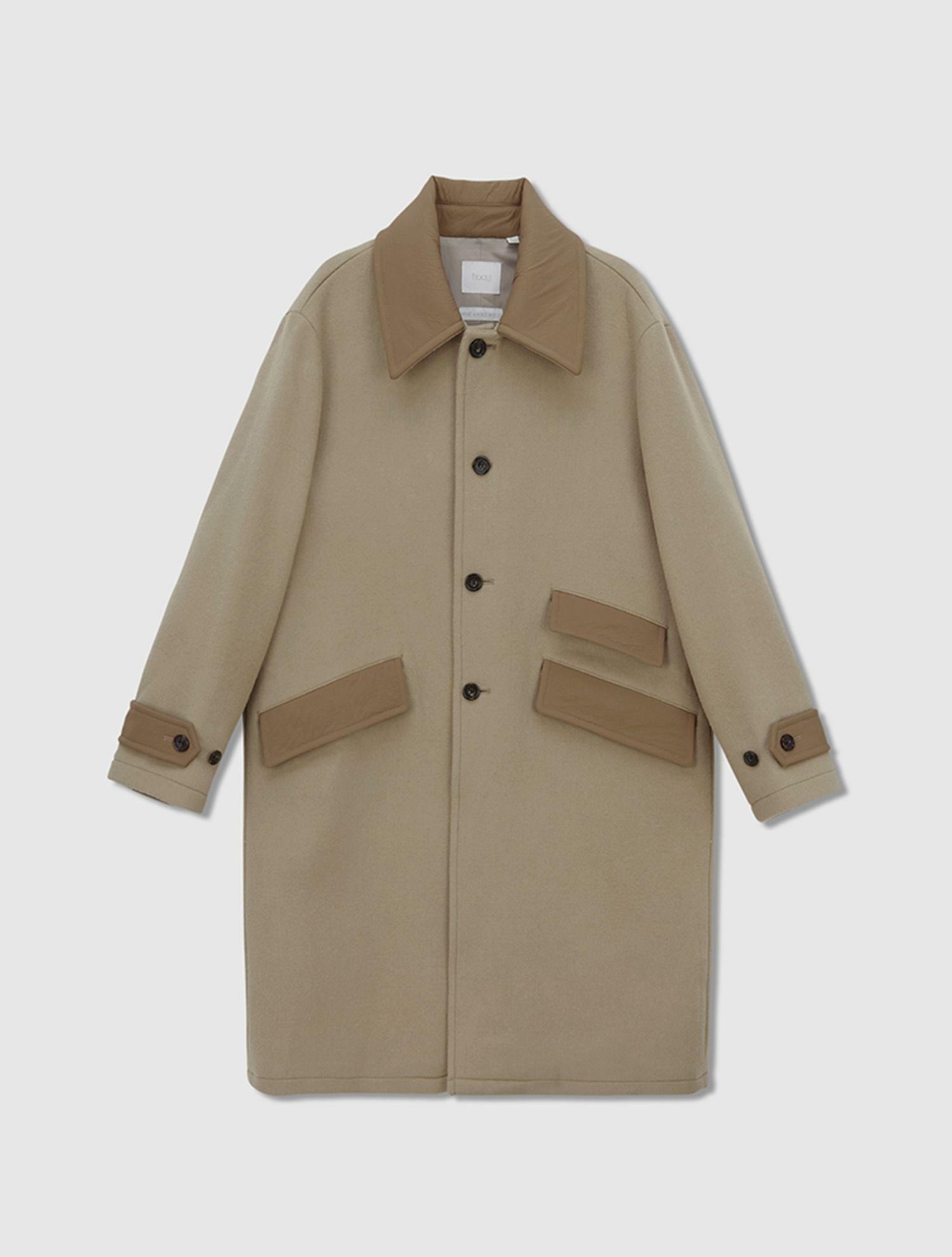 WOOL/CASHMERE BALMACAAN COAT - BEIGE Deps