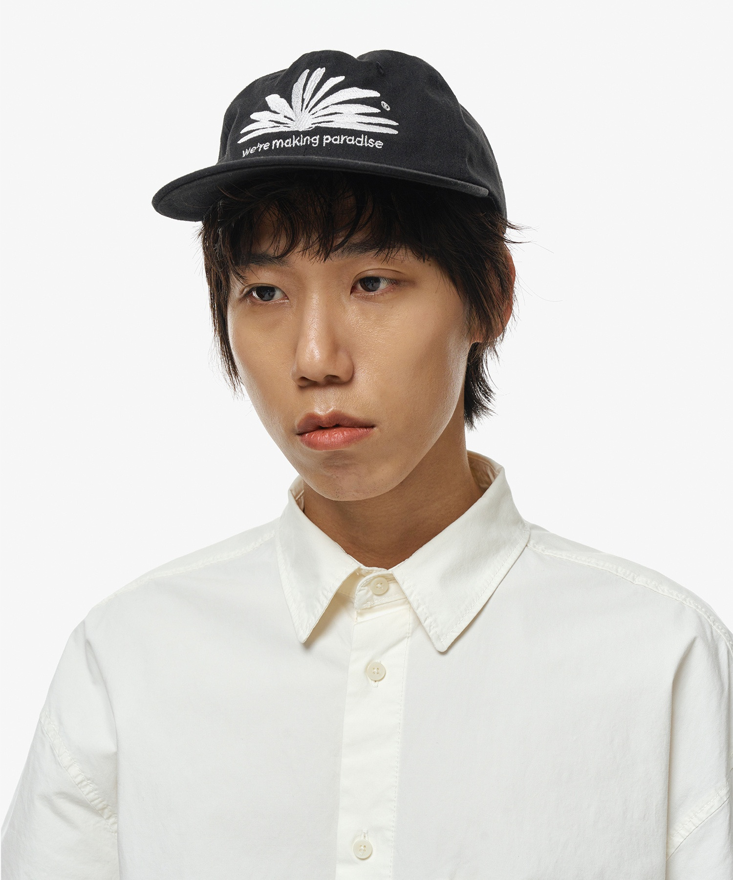 Flower Ball Cap Black Deps