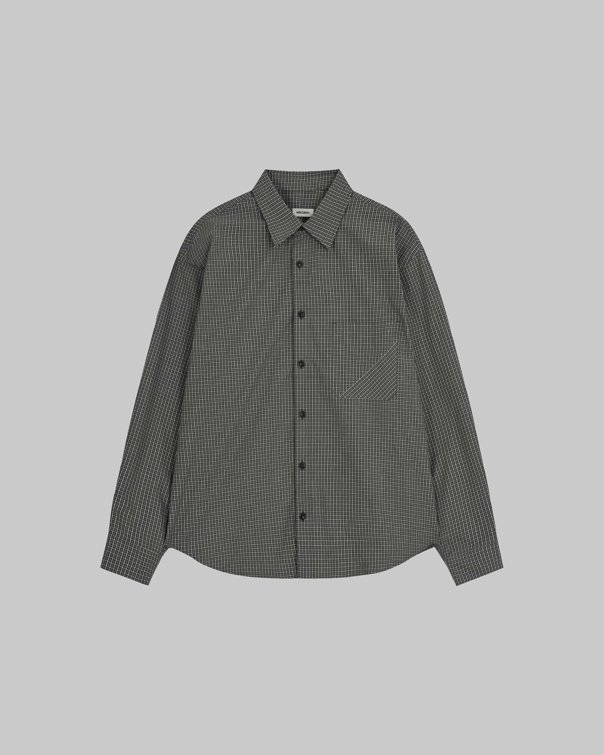 Gridline Cropped Shirt Deps